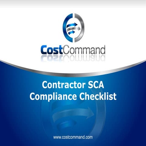 Contractor sca compliance checklist | PDF