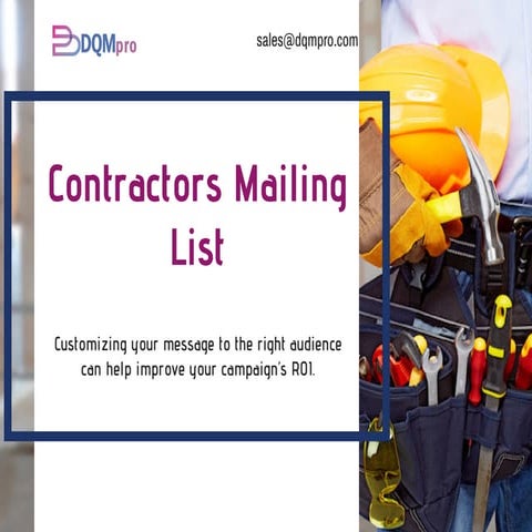 Contractors Mailing List | Builders and General Contractors Email List ...