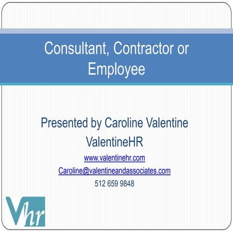 Contractor Versus Employee Sb Gorilla | PPTX