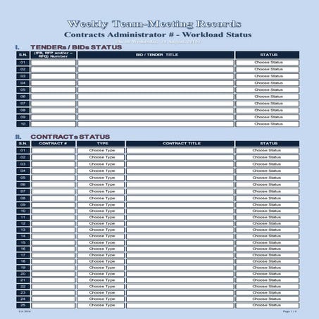 TEA checklist | DOC