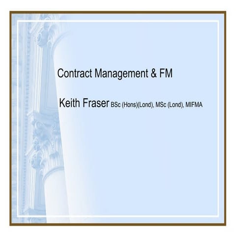 Contracts And Fm 11 | PPT