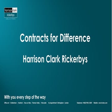 Contracts for difference | PPT