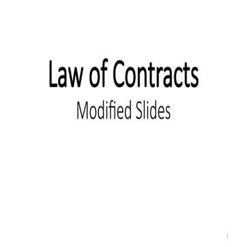 Contract short note.pptx contract law part one | PPTX