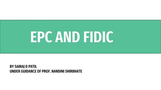 EPC v EPCM Contracting- A Comparison | PPTX