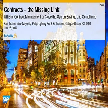 Contracts – the Missing Link: Utilizing Contract Management to Close ...