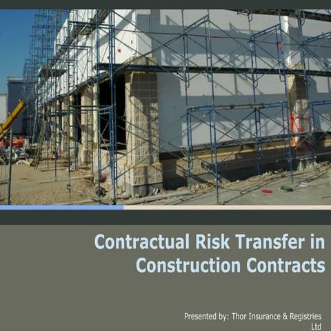 Contractual-Risk-Transfer-Presentation.ppt | Home Insurance | Insurance