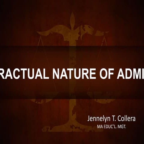 Contractual nature of admission | PPTX