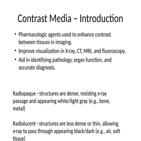 Radiology Contrast Media.pptx