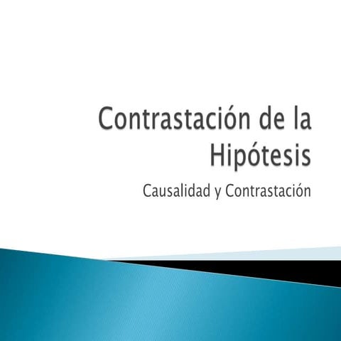 Contrastación de la Hipótesis | PPTX