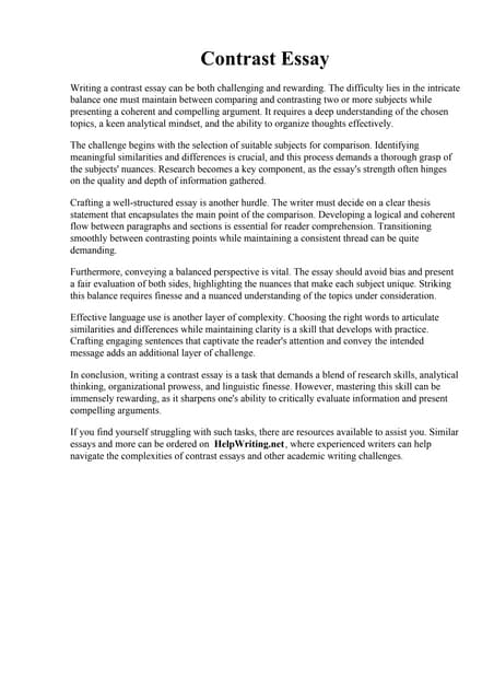 Contrast Essay. Compare And Contrast Essay Outline Mla sound academy ... Contrast Essay. Compare And Contrast Essay Outline Mla sound academy ...