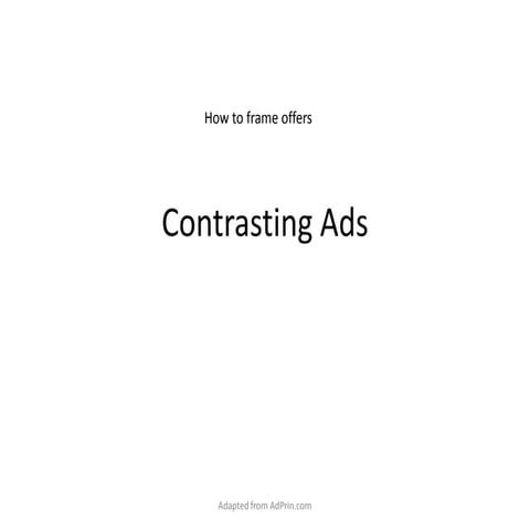 Contrasting ads | PPTX