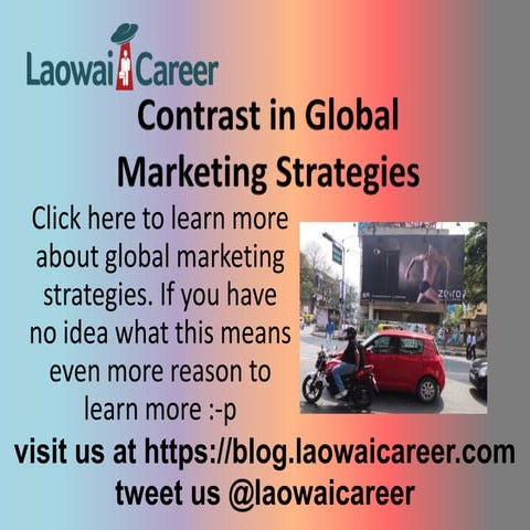 Contrast in Global Marketing Strategies | PPT