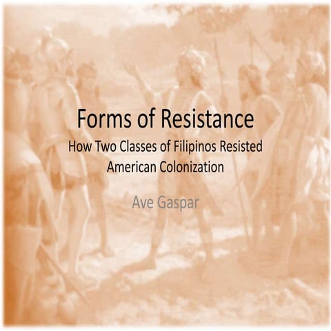 Forms of Resistance | PPTX