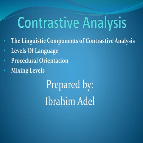 Contrastive Analysis.ppsx