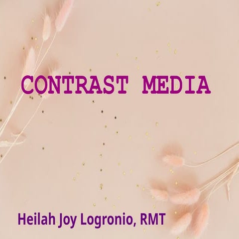 CONTRAST MEDIA POWER POINT PRESENTATION. | PPTX