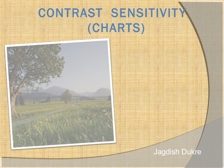 Contrast sensitivity 2 charts