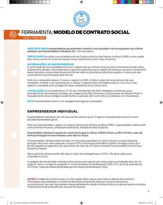 Modelo de contrato social | PDF