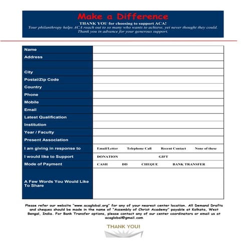 Contribution form | PDF