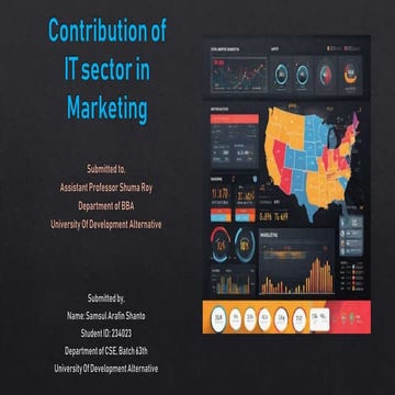 Contribution of IT sector in Marketing | PPTX