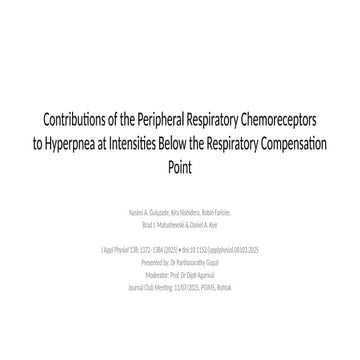 Contributions of the Peripheral Respiratory Chemoreceptors to Hyperpnea ...