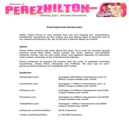 Contributor Guidelines | PDF