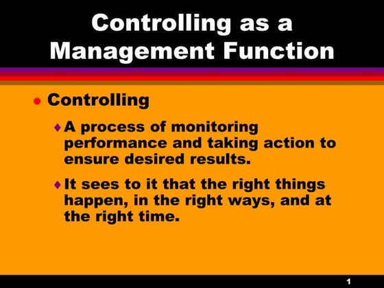 Controlling | PPT
