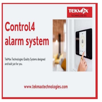 Control4 security system.pptx | Home Security | Home & Garden