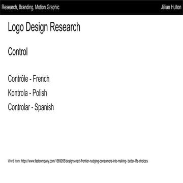 Logo Design Research | PPT