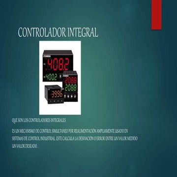 Controlador integral | PPTX