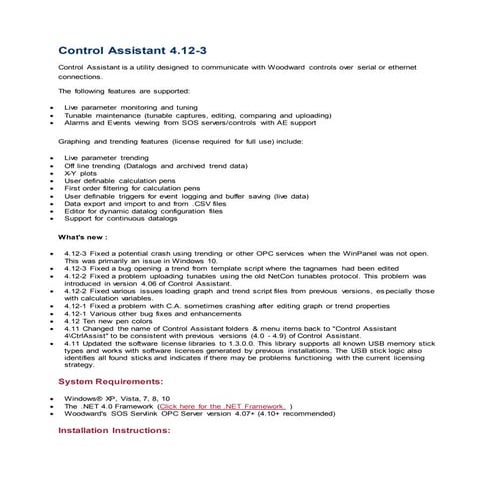 Control assistant 4 | DOCX