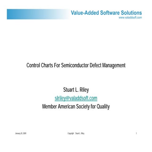 Control Charts For Semiconductor Defect Management | PDF