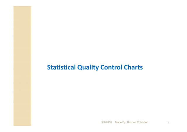 Statistical process control | PPTX