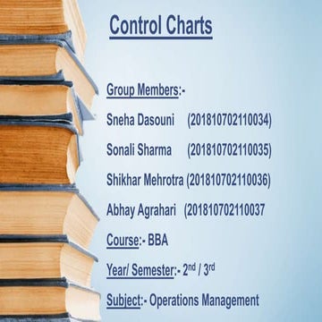 Control charts ppt | PPTX