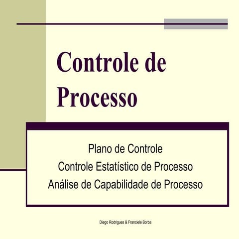 Controle de Processo | PPT
