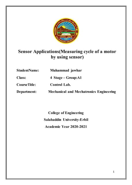 Proximity sensor | PPTX