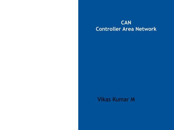 Controller Area Network Can Ppt