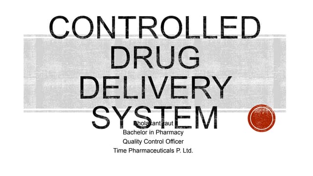 Implants- B.Pharm SEM 7- Novel Drug Delivery System | PPTX