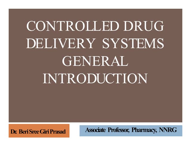 Controlled drug delivery system | PPTX