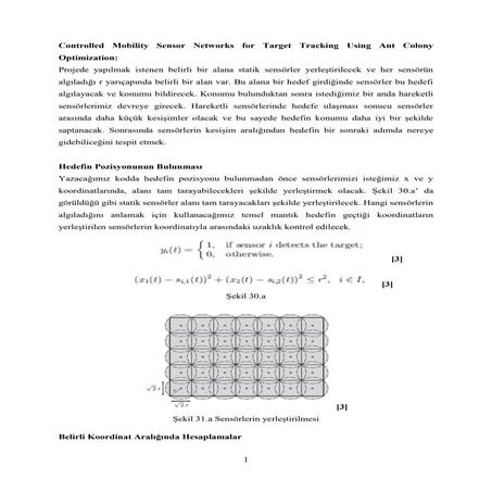 Controlled mobility sensor networks for target tracking using ant colony optimization | PDF