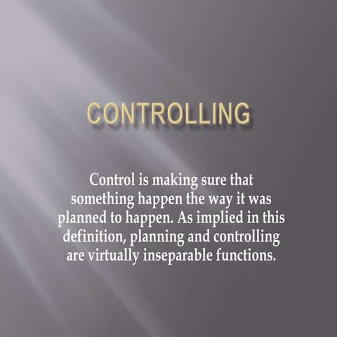Controlling | PPT