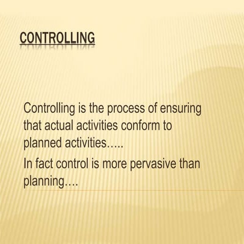 Controlling | PPTX
