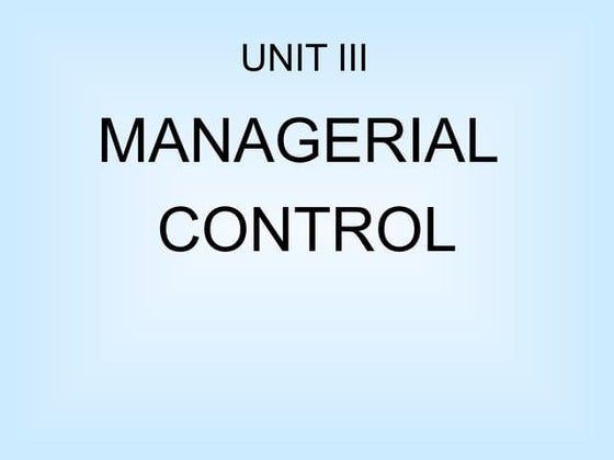 Controlling in nursing management | PPTX | Business | Business and Finance