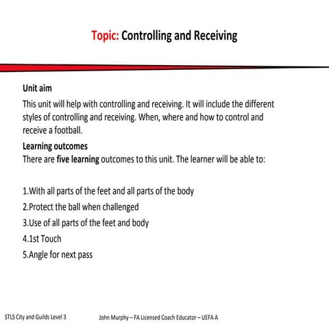 Controlling and receiving | PPT