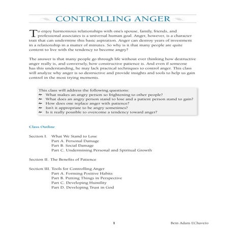 controlling anger | PDF