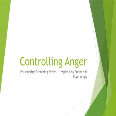 Controlling Anger communication skills pr | PPTX