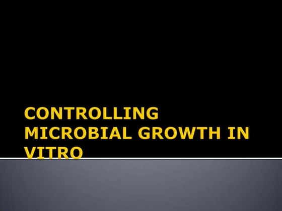 Factors affecting the growth of microbes | PPTX | Chemistry | Science