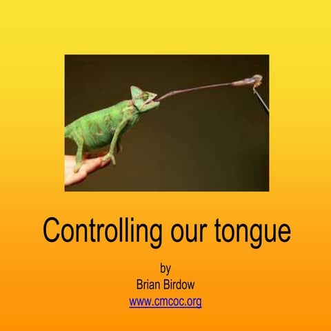 Controlling our Tongue (Gossip) | PPTX