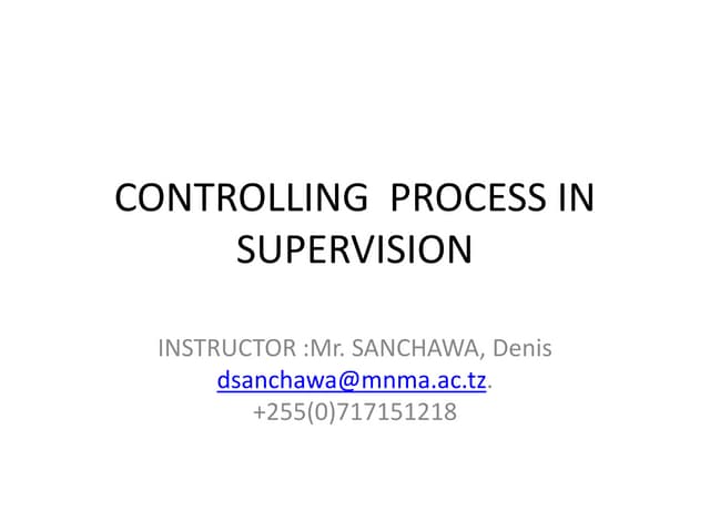 Controlling in management | PPTX