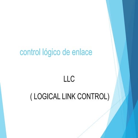 control logico de enlace, LLC, supervisión y control de plc | PPT