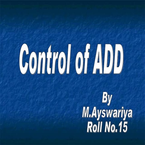 Control Of Add | PPT